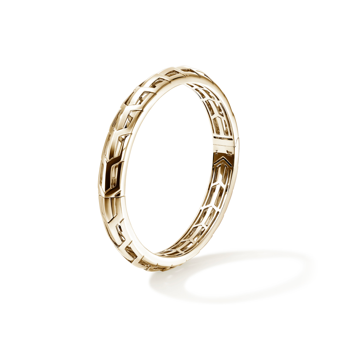 John Hardy Icon 50 Gold Hinged Bangle Bracelet | Fink's