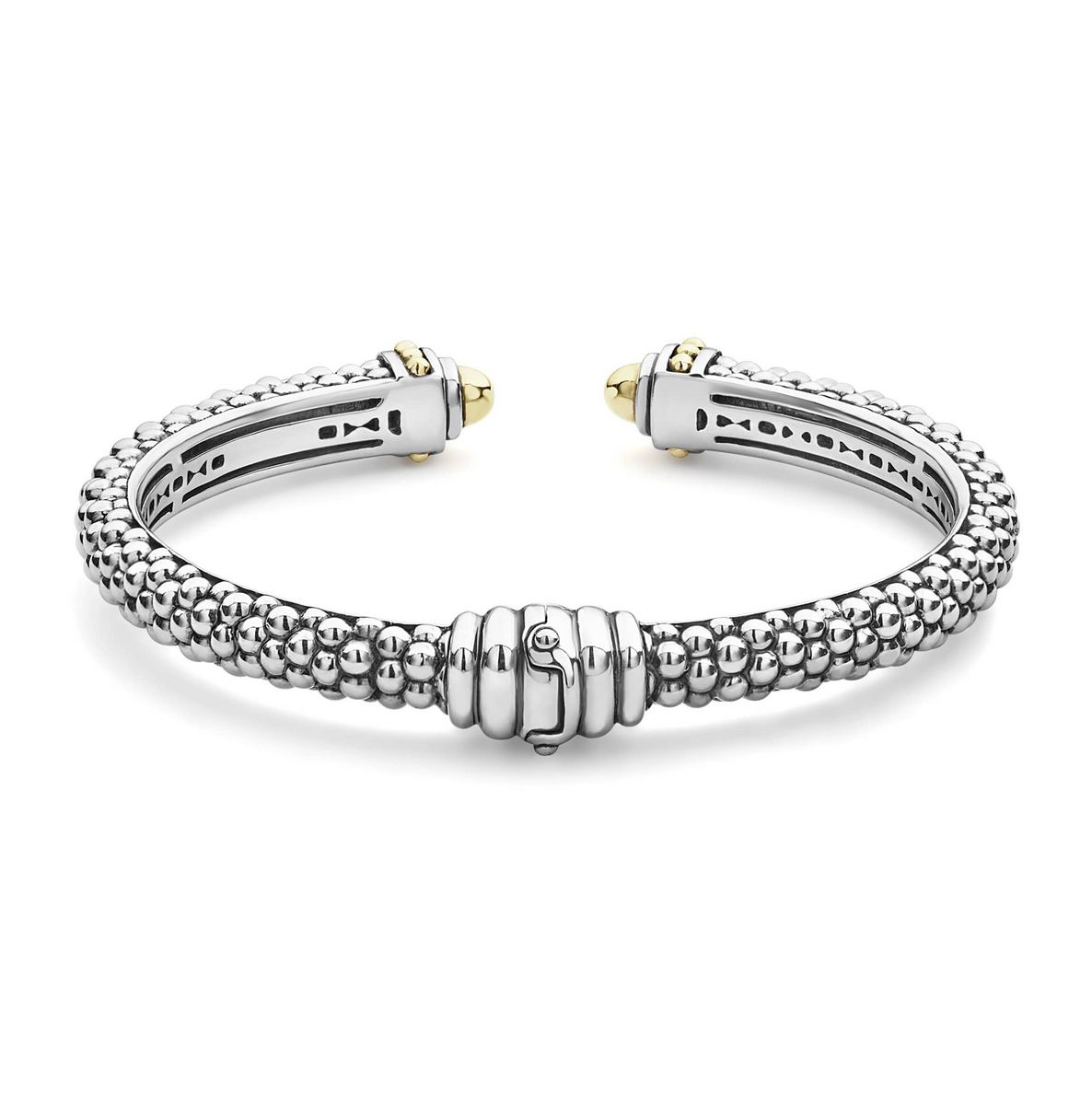 LAGOS Signature Caviar Two Tone Cuff Bracelet