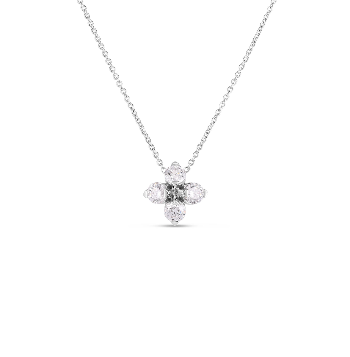 Roberto Coin Love in Verona Flower Diamond Necklace | Fink's