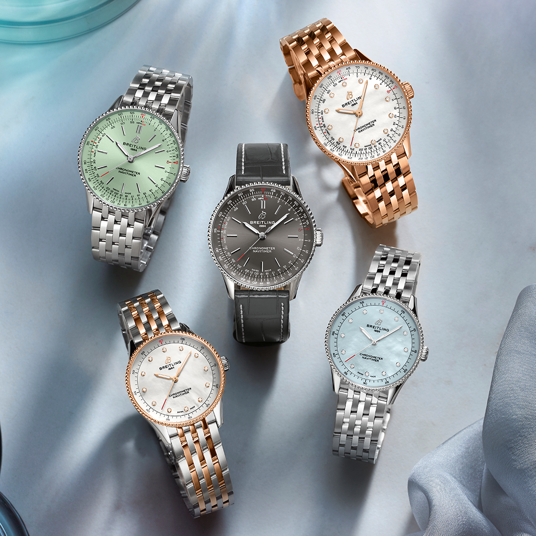 Breitling Navitimer Watch with Mint Green Dial | Fink's