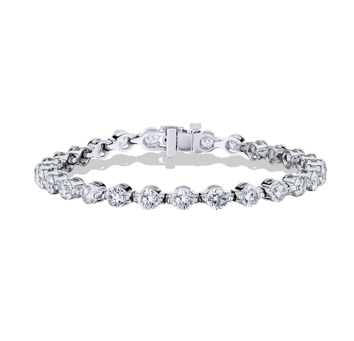 White Gold Single Prong Diamond Tennis Bracelet | Fink's