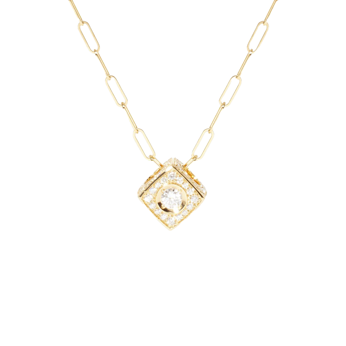 Dinh Van Le Cube Diamant XL Paved Pendant | Fink's