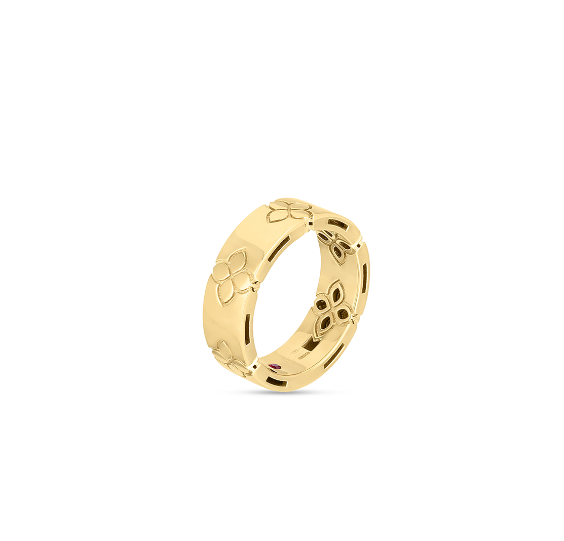 Roberto Coin Love in Verona Gold Etched Flowers Ring | Fink's