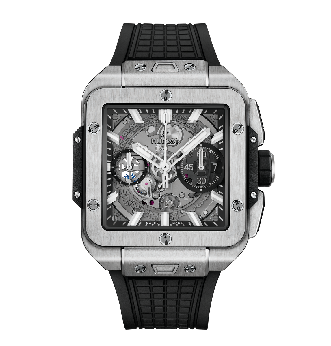 Hublot Square Bang Unico Titanium, Crystal Dial | Fink's
