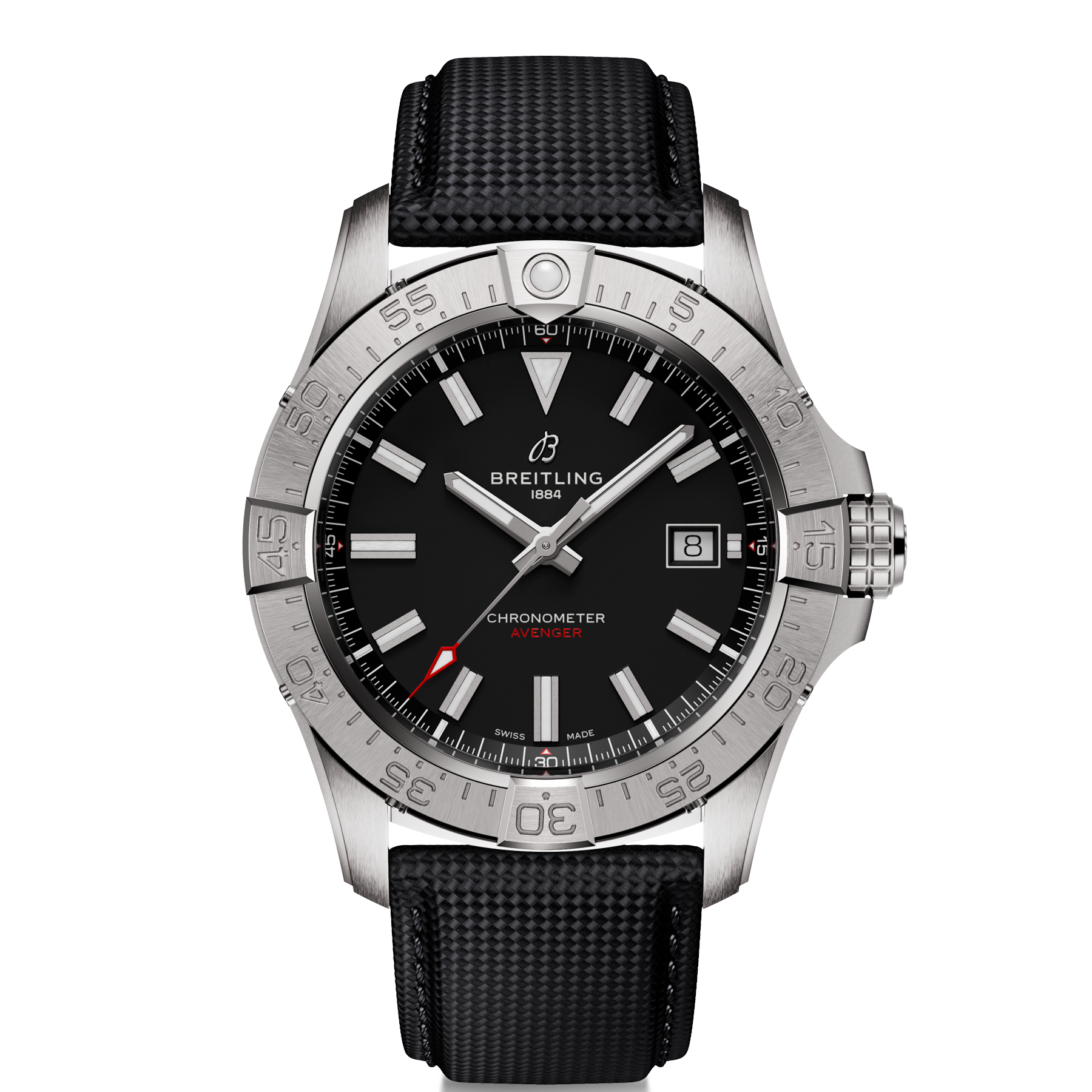 Breitling Avenger Automatic 42mm Watch Black Strap | Fink's Breitling Avenger Automatic 42mm Watch Black Strap | Fink's