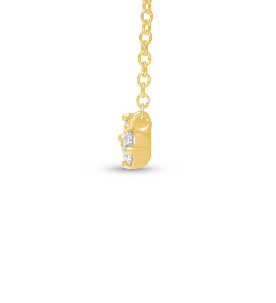 Yellow Gold Multi-Shape Diamond Pendant Necklace | Fink's