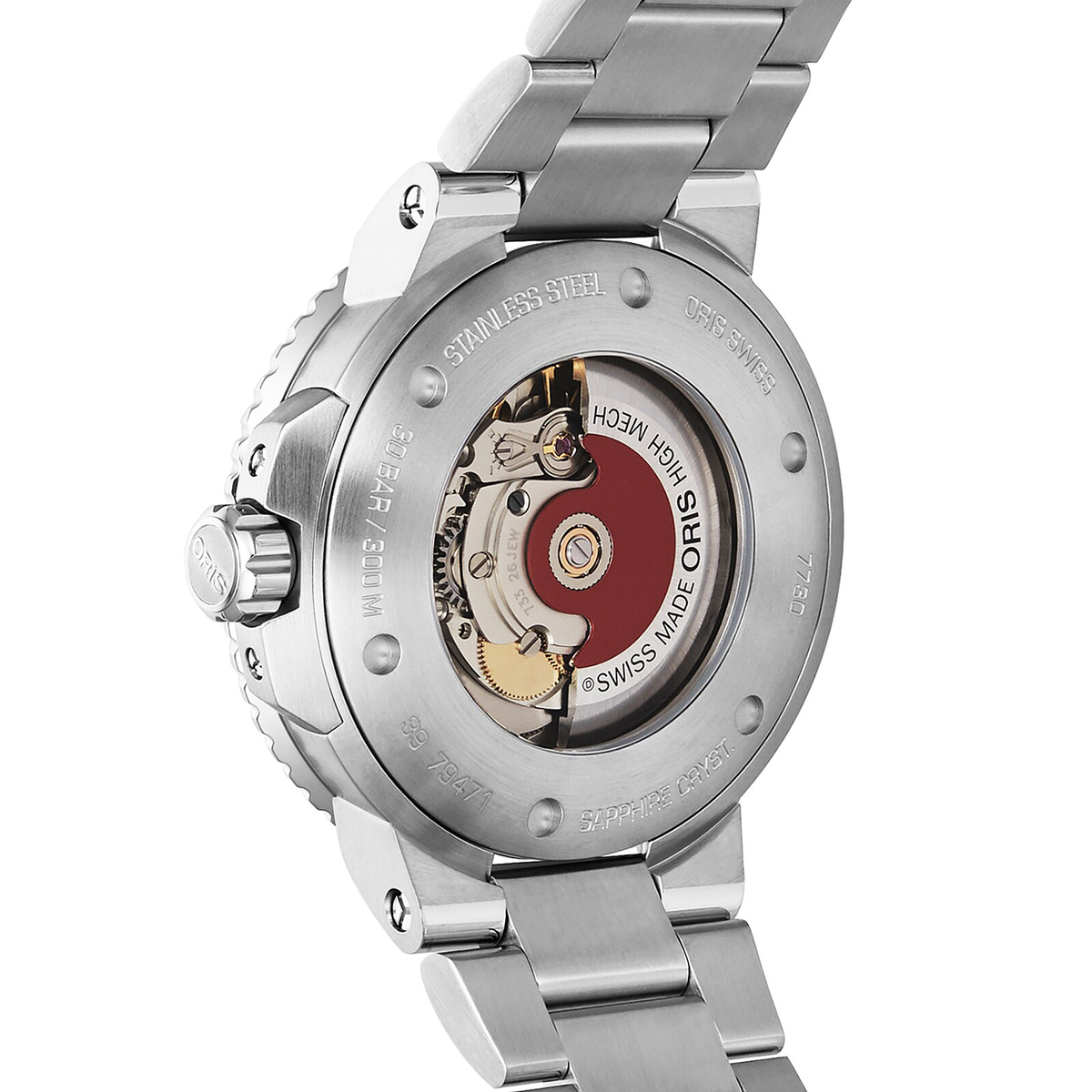 Oris Aquis Date Relief Watch with Cherry Red Dial | Fink's