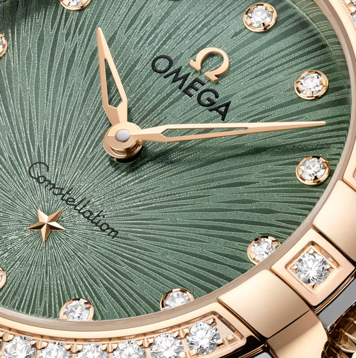 OMEGA Constellation, 28mm with Supernova Green Dial | Fink's
