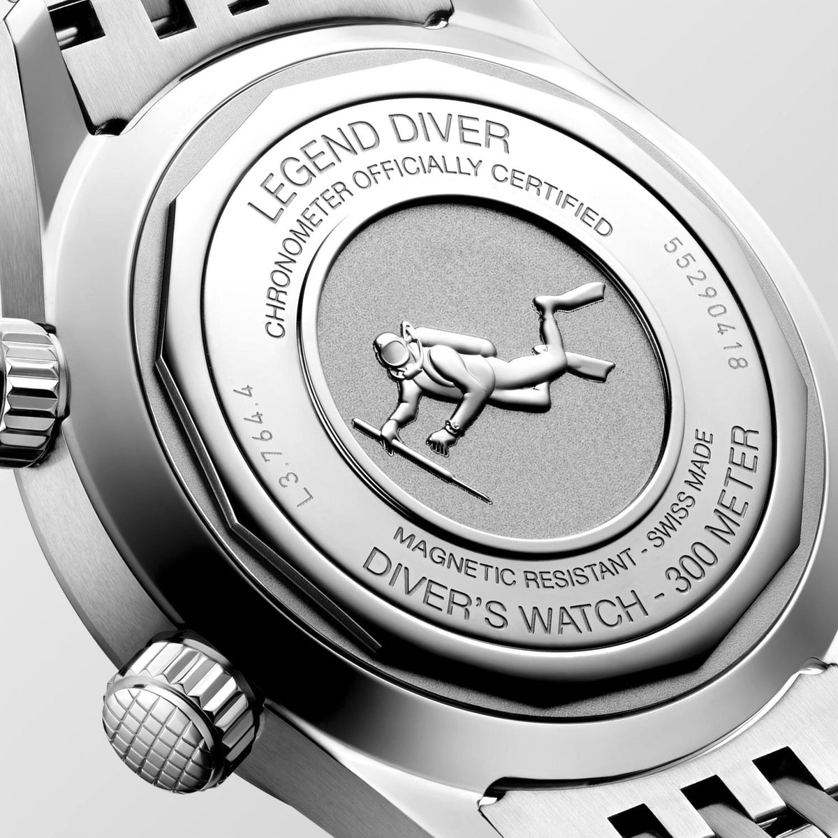 Legend Diver 39mm Watch Stainless Steel Bracelet | Fink's