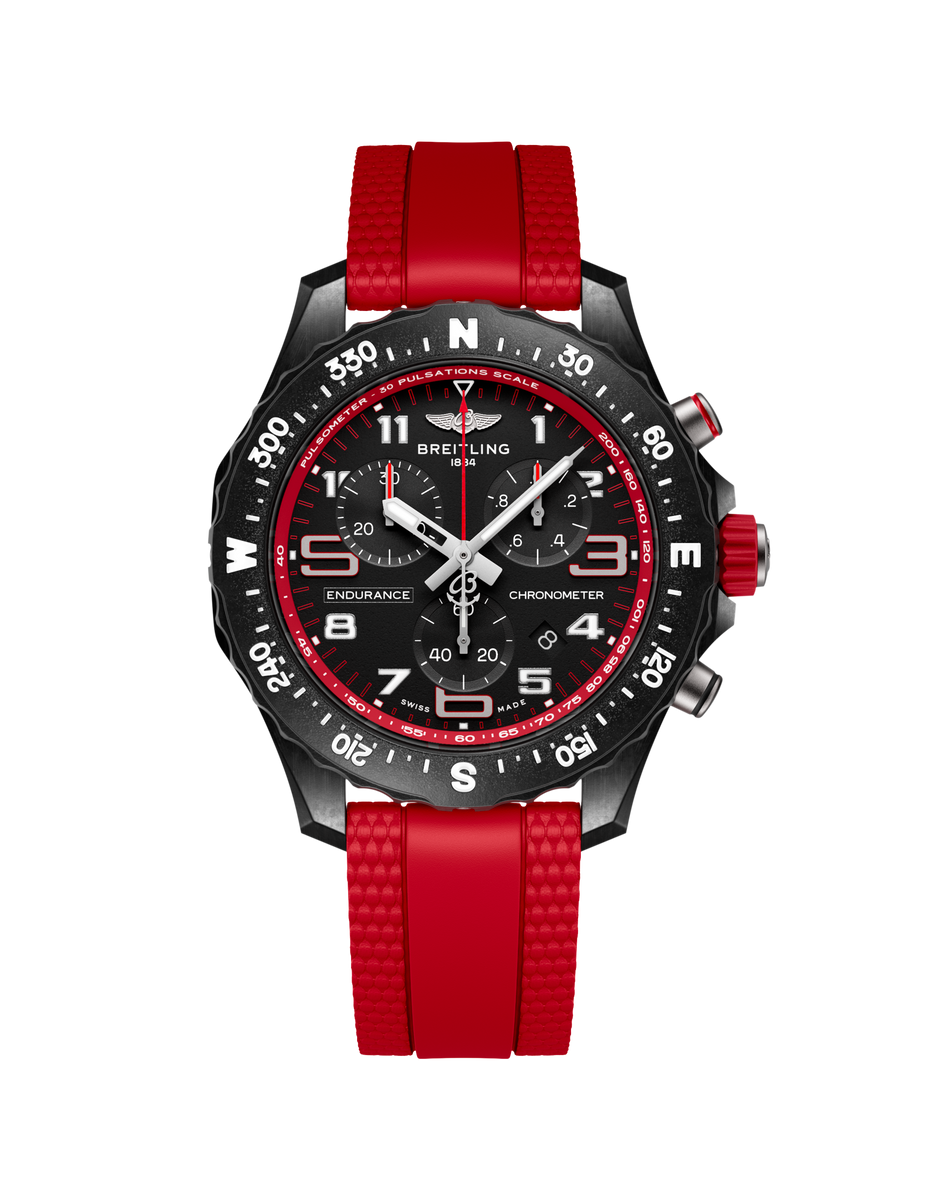 Breitling Endurance Pro 38 Watch with Red Strap | Fink's
