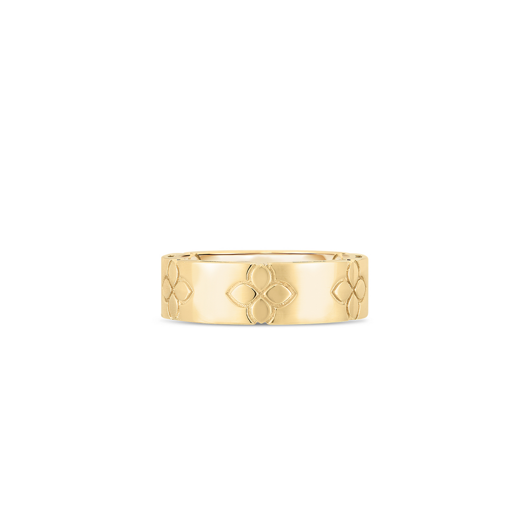 Roberto Coin Love in Verona Gold Etched Flowers Ring | Fink's