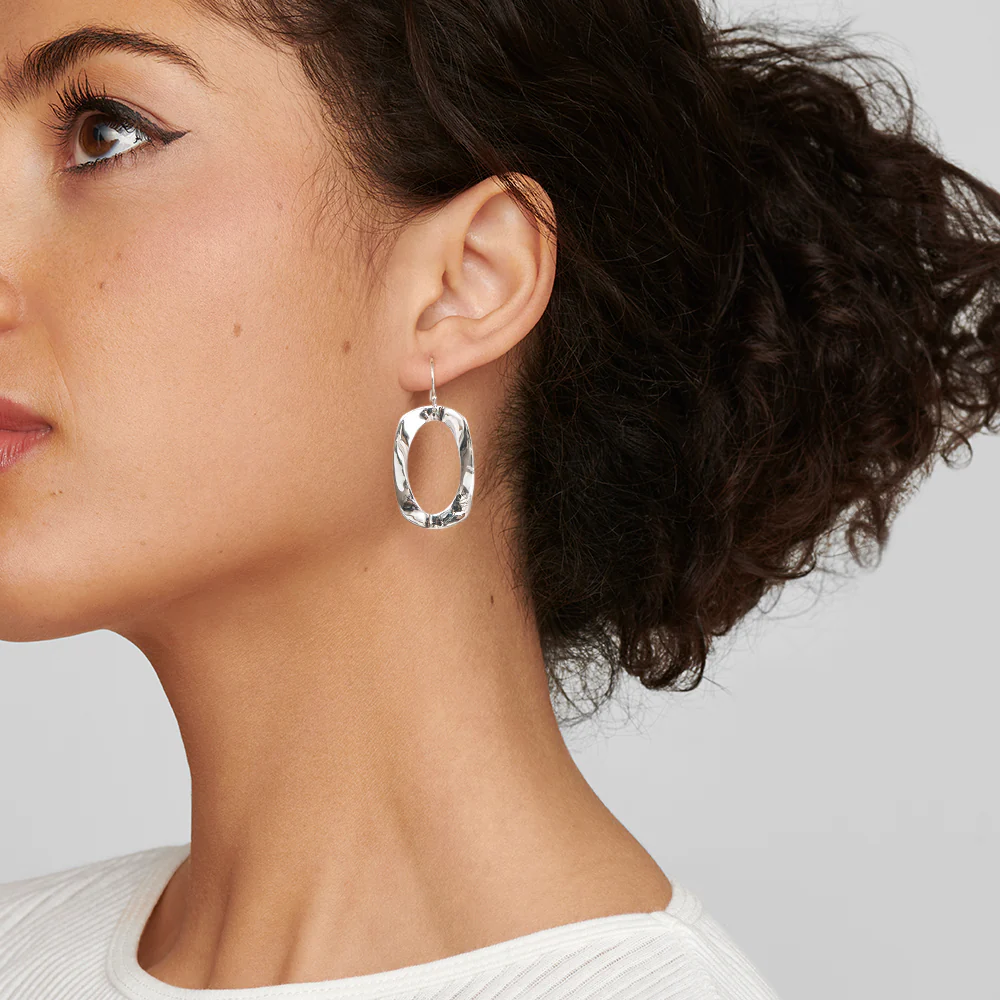 IPPOLITA Classico Rectangle Wavy Frame Earrings | Fink's