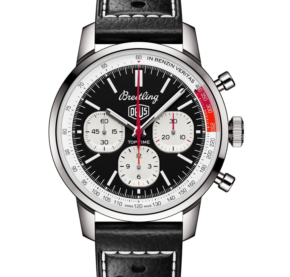 Breitling Top Time B01 Deus Watch Black Dial | Fink's