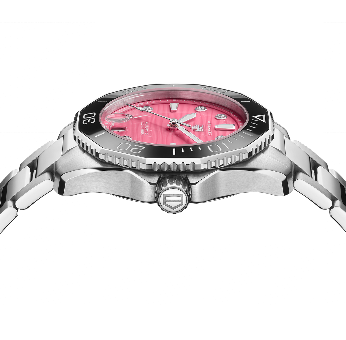 TAG Heuer Aquaracer 300 Watch with a Pink Dial | Fink's