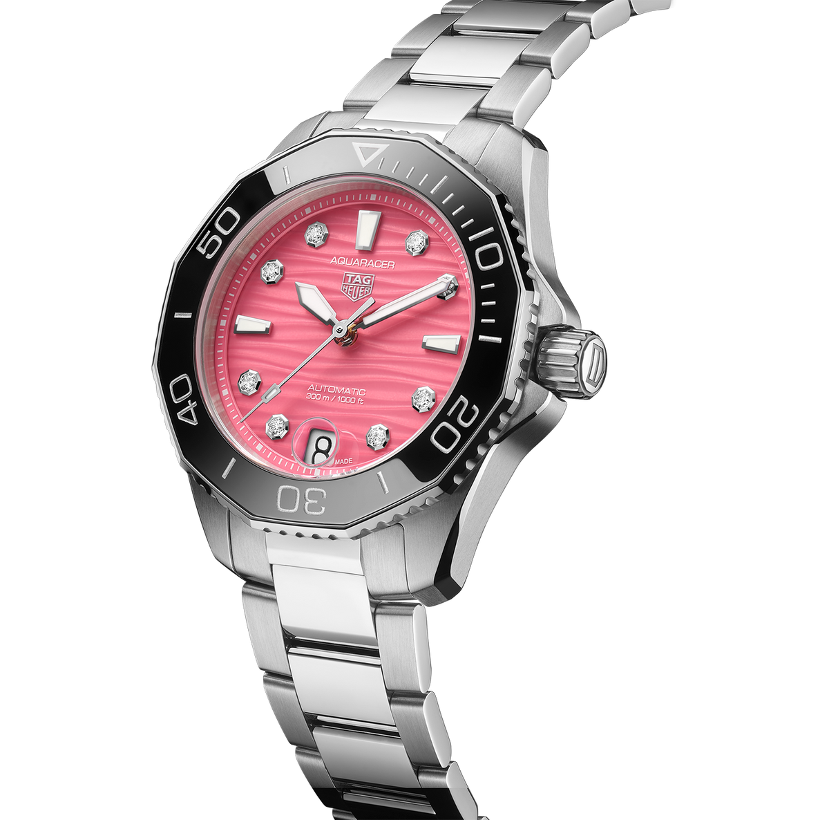 TAG Heuer Aquaracer 300 Watch with a Pink Dial | Fink's