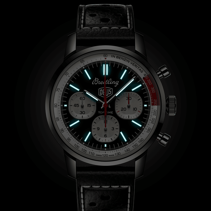 Breitling Top Time B01 Deus Watch Black Dial | Fink's