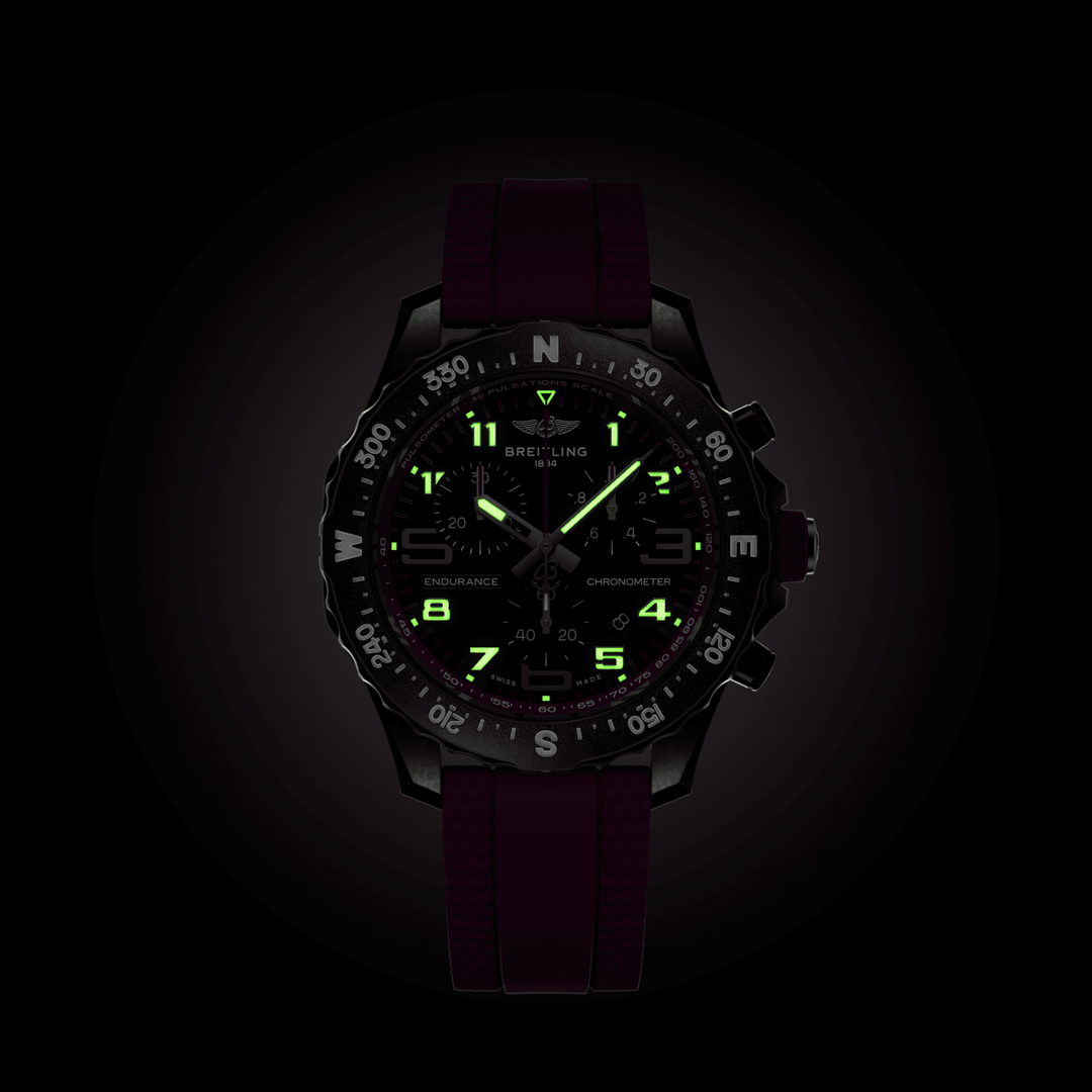 Breitling Endurance Pro 38 Watch with Purple Strap | Fink's