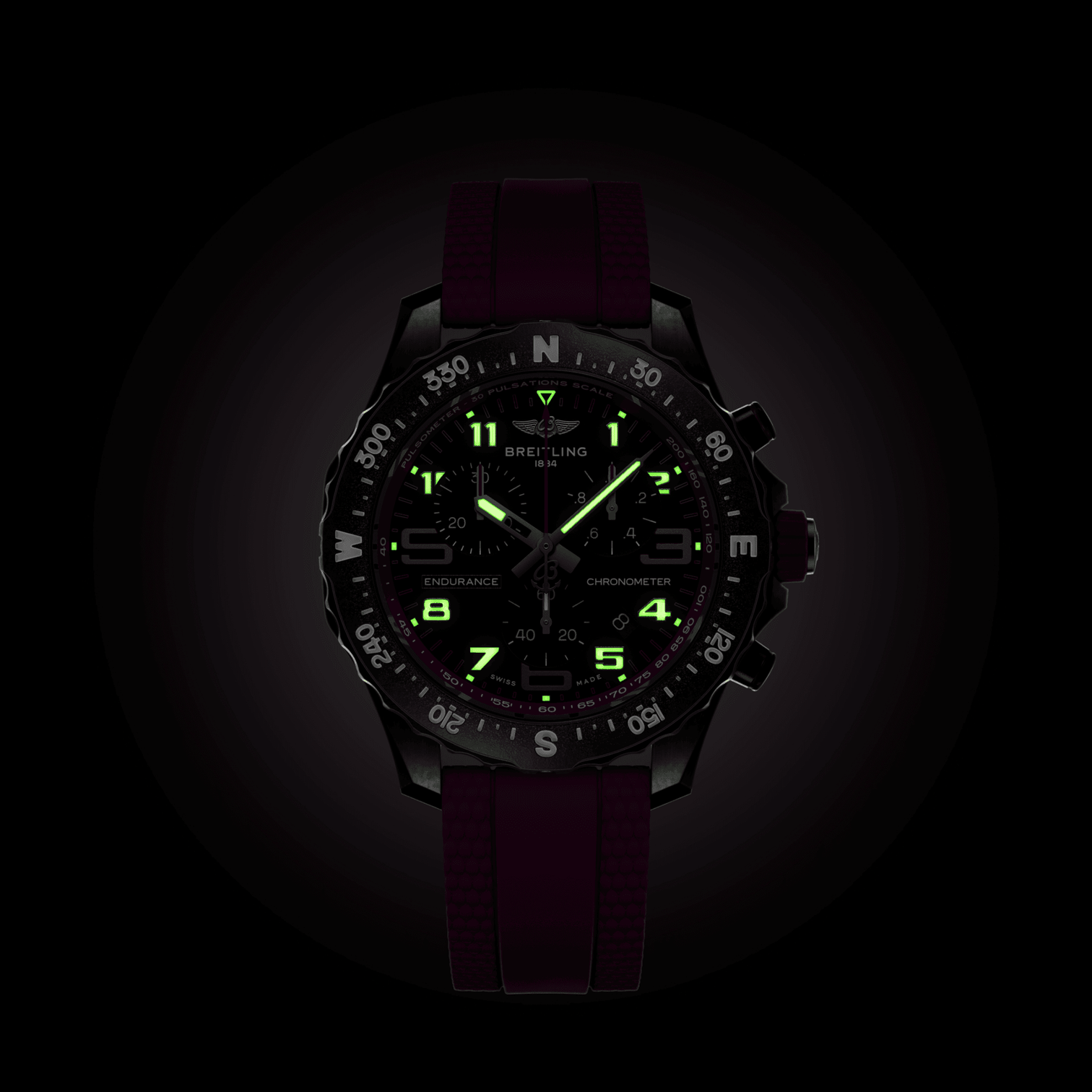 Breitling Endurance Pro 38 Watch with Purple Strap | Fink's