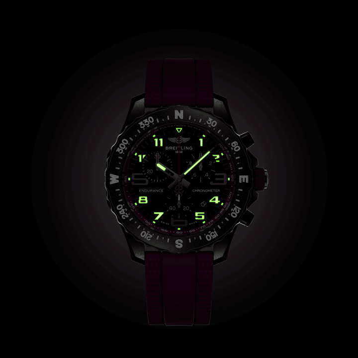 Breitling Endurance Pro 38 Watch with Purple Strap | Fink's