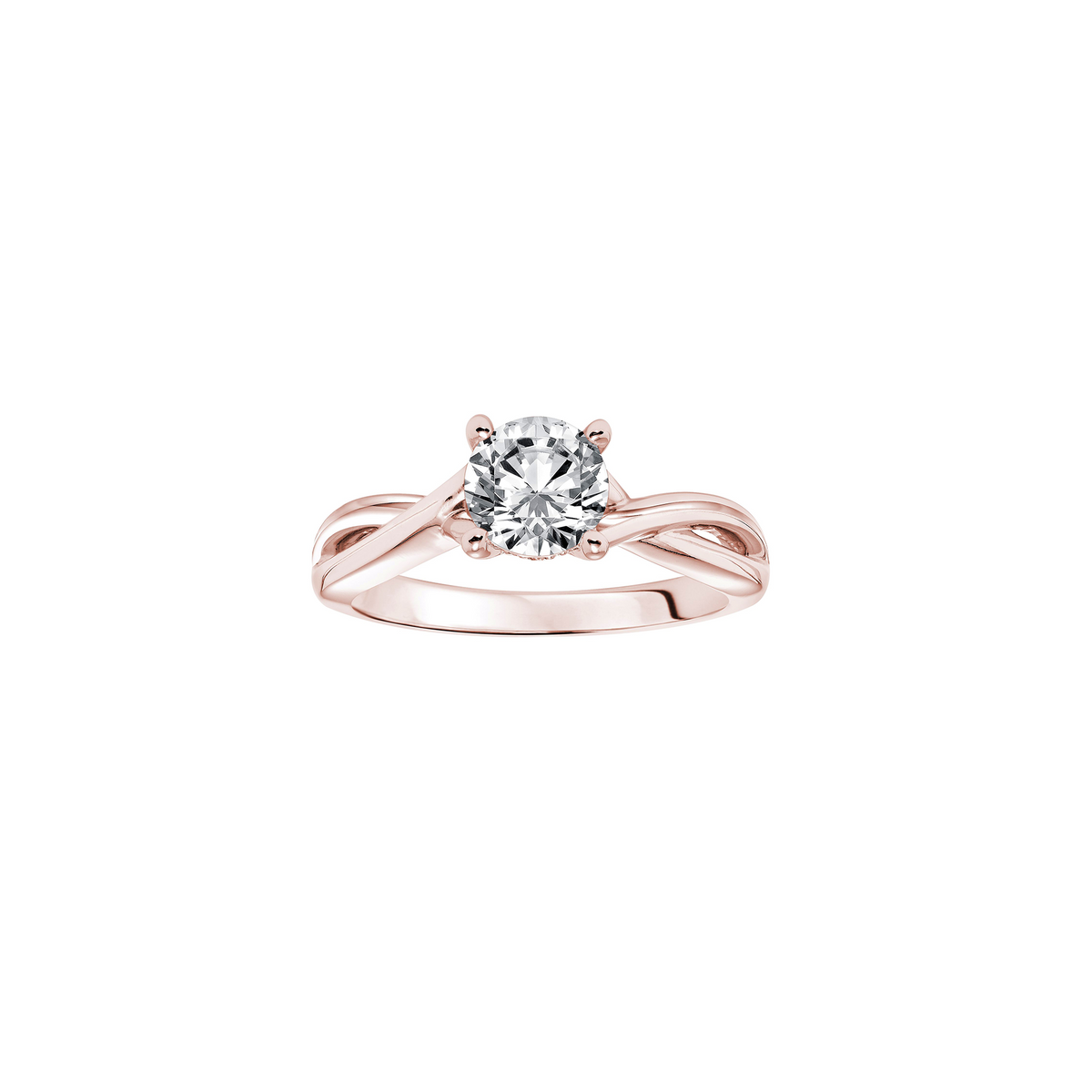 Round Diamond Twist Shank Ring | Engagement | Fink's Jewelers