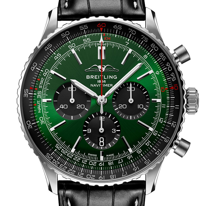 Breitling Navitimer B01 46mm Watch with Green Dial | Fink's