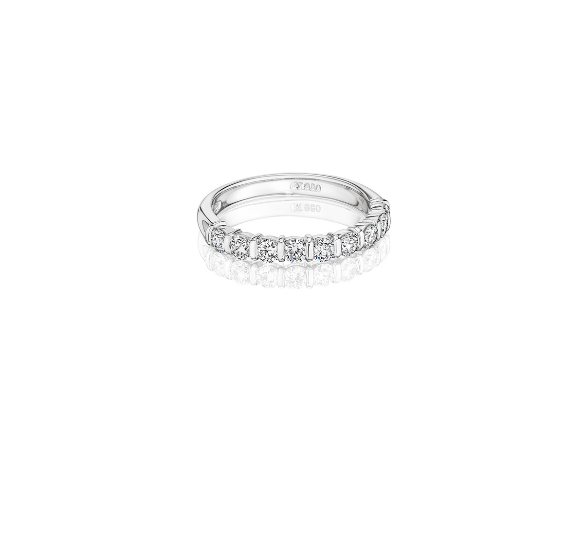 Round Diamond Bar Set Wedding Band | Fink's Jewelers