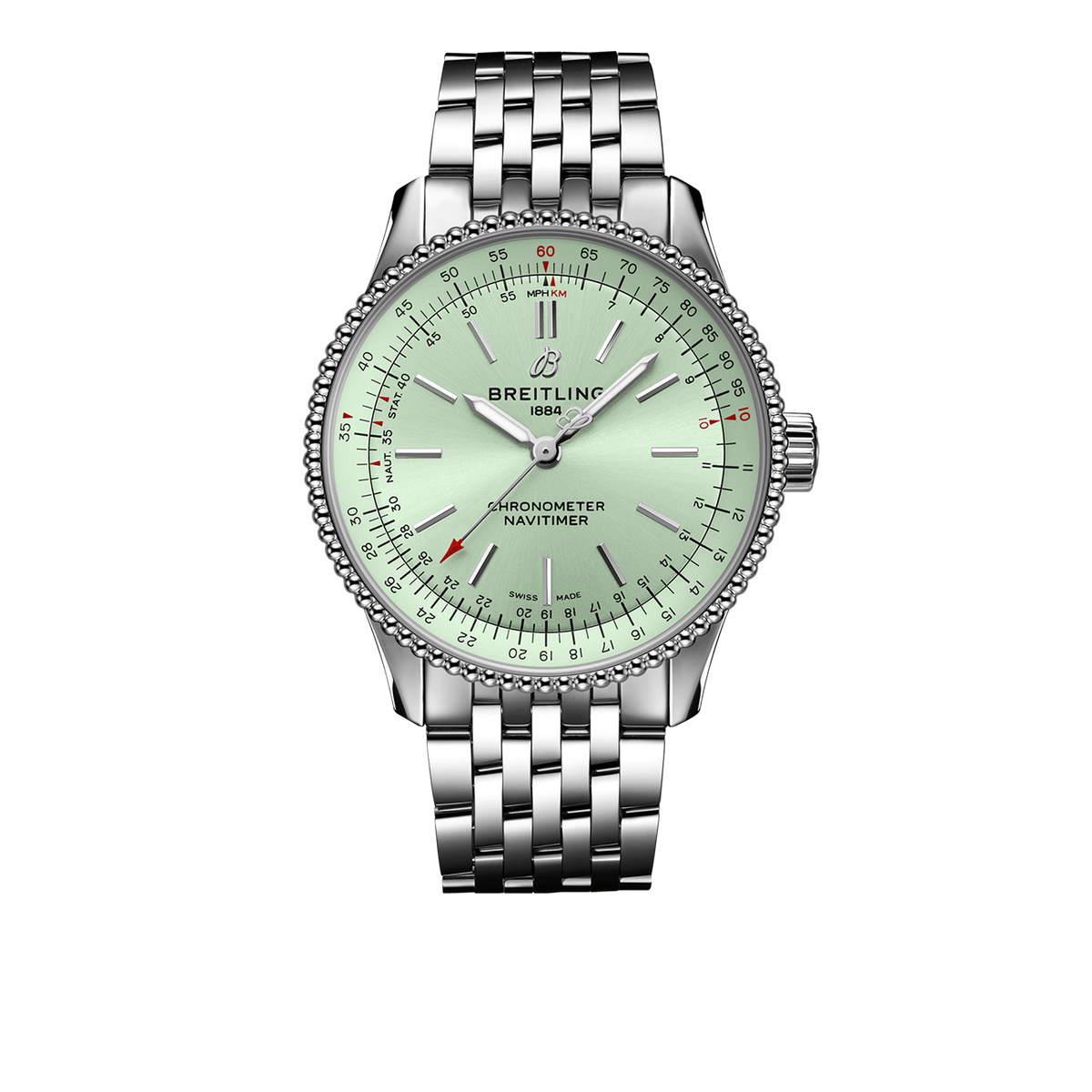 Breitling Navitimer Watch with Mint Green Dial | Fink's