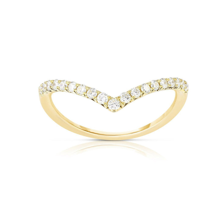 Diamond "V" Ring Gold | Wedding Band | Collection | Fink's